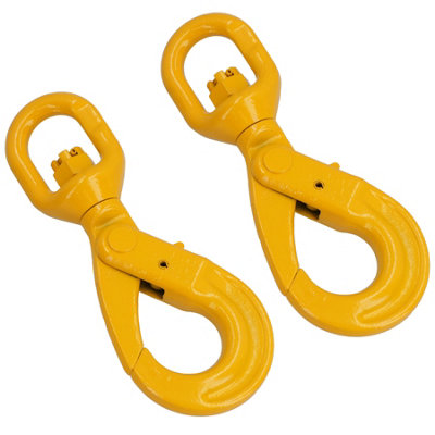 Lifting Swivel Eye Locking Auto Lock Sling Chain Hook 3.15 Ton for 10mm ...