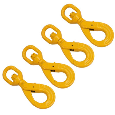 Lifting Swivel Eye Locking Auto Lock Sling Chain Hook 3.15 Ton for 10mm ...