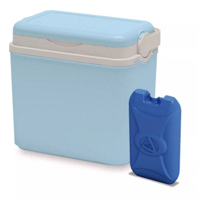 Light Blue + 1 Ice Pack - 10L Insulated Cooler Box with 1 Ice Pack