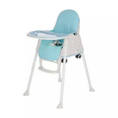Light Blue Adjustable 3-in-1 Baby & Toddler High Chair - Converts to ...