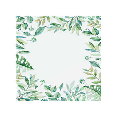 Light Botanical Leaves Splash Back designer style