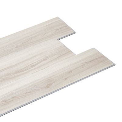 Light Brown Interlocking PVC Flooring with Natural Wood Grain and 2mm ...