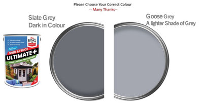 Light Grey Fence Paint King of Paints Goose Grey 5Litres