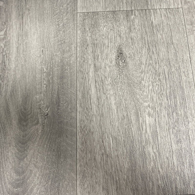 Light Grey Wood Effect Anti-Slip Vinyl Flooring For Kitchen, Bathroom ...