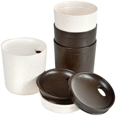 Light My Fire MyCup n Lid Short Cups 4-Pack Cocoa/Cream