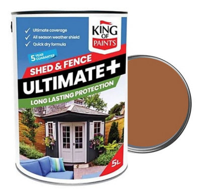 Light Oak Shed & Fence Paint King of Paints 5 Litres