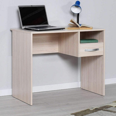 Light Oak Study Desk with drawer | DIY at B&Q