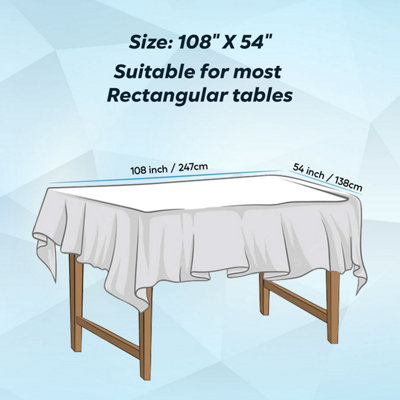 Light Pink Plastic Table Cover, Disposable Wipe Clean Waterproof ...