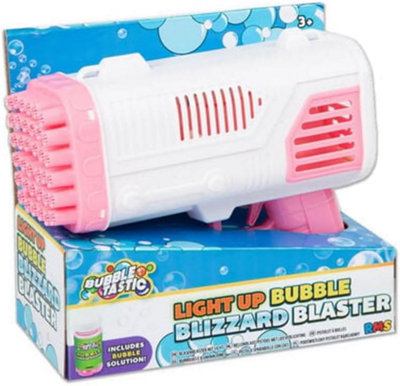 Light Up Bubble Blizzard Blaster Bazooka - Asst COlours
