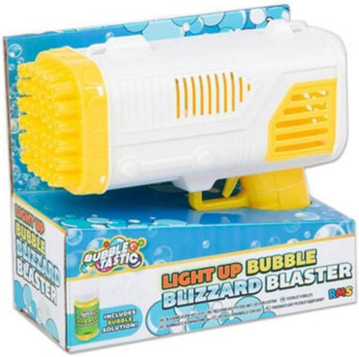 Light Up Bubble Blizzard Blaster Bazooka - Asst COlours