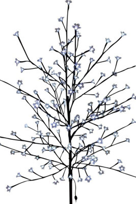 Light Up Christmas Cherry Blossom Tree 1.2M Tall With 120 Bright White ...