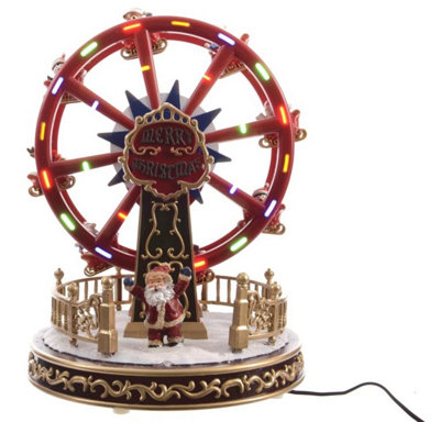 Light Up LED Christmas Decoration - Ferris Wheel With Music and Lights ...