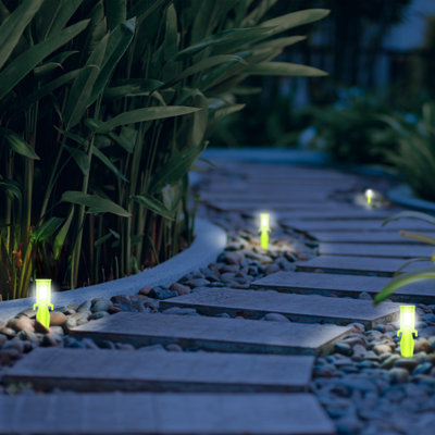 Light Up LED Tent Pegs Garden Pathway Camping Ground Stakes