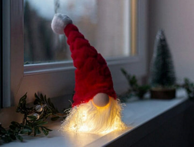 Light Up Nordic Santa Gonk LED Decoration