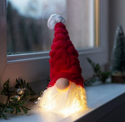 Light Up Nordic Santa Gonk LED Decoration