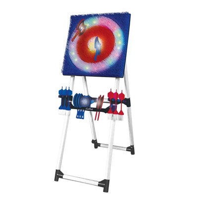 Light Up Target Toss Game Set with 8 LED Throwers & 6 Bristle Darts ...