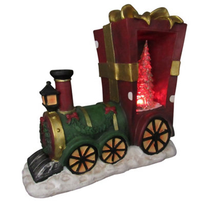 Light Up Train Christmas Decoration (Xmas LED Lighted Figure Festive ...