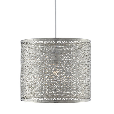Lighting Collection Adelaide Chrome Cylinder Pendant