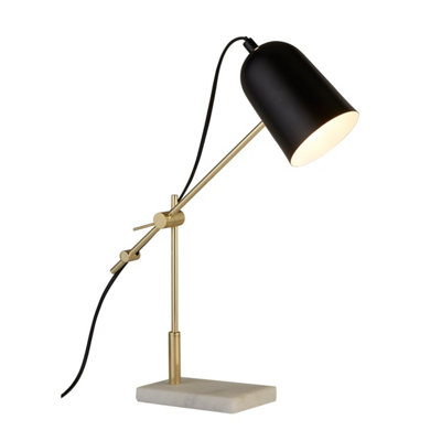 Lighting Collection Ballachulish Black Task Lamp | DIY at B&Q