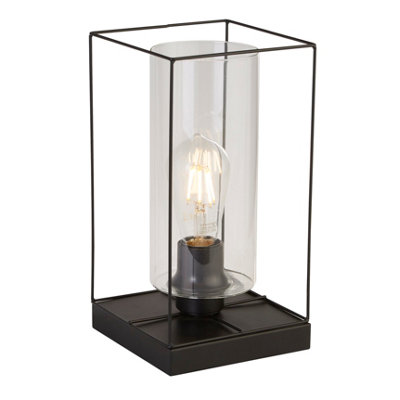 Lighting Collection Barnstaple Black Table Lamp | DIY at B&Q