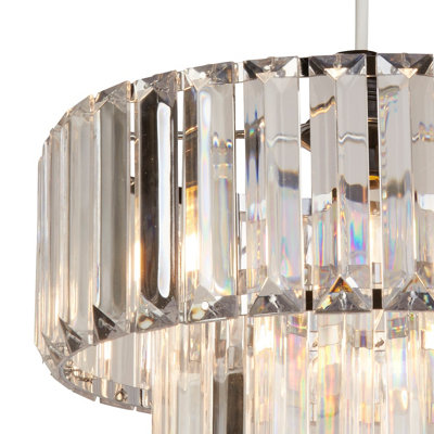 Lighting Collection Caicos Chrome Shade