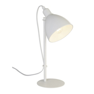 Lighting Collection Canada White Task Lamp | DIY at B&Q