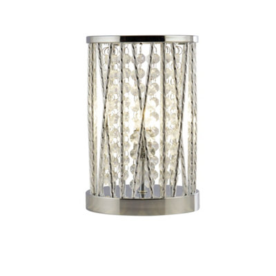 Lighting Collection Douala Chrome Table Lamp