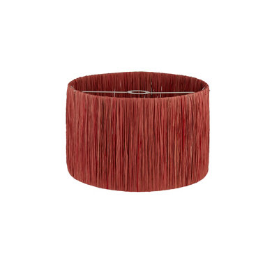 Lighting Collection Everglade Pink Raffia Shade