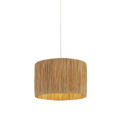 Lighting Collection Guilin Natural Raffia Shade | DIY at B&Q