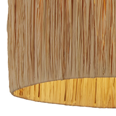 Lighting Collection Guilin Natural Raffia Shade