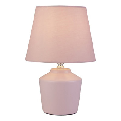 Lighting Collection Limon Pink Ceramic Table Lamp