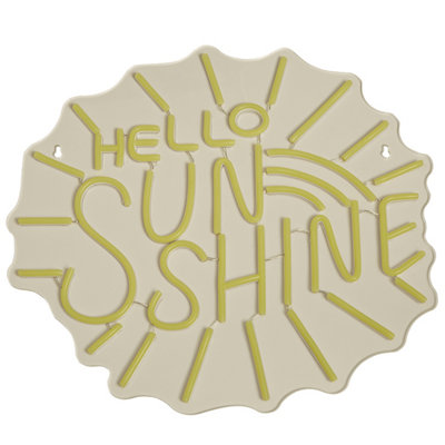 Lighting Collection Philipsburg Yellow Hello Sunshine Neon