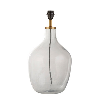 Lighting Collection Radom Smoke Glass Table Lamp | DIY at B&Q