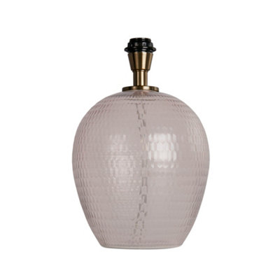 Lighting Collection Reid Blush Glass Table Lamp