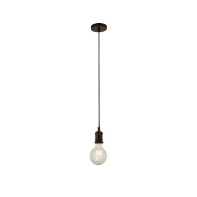 Lighting Collection Suki Matt Black Matt Black 1Lt Suspension | DIY at B&Q