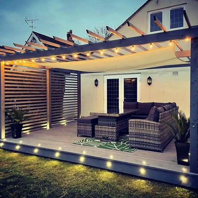 Lighting Legends 13m Super Festoon Outdoor LED String Lights - Warm White
