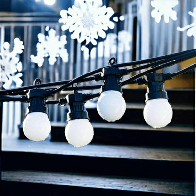 Lighting Legends 23M Chalky White Connectable LED Outdoor String Lights
