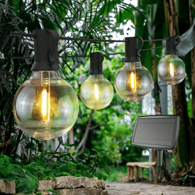 Lighting Legends 7.6M LED Solar / USB Dual Power Festoon Globe String ...