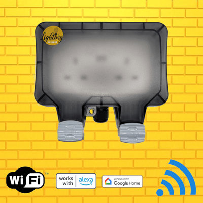 Lighting Legends Smart WiFi Waterproof Outdoor Double UK Plug Socket + USB