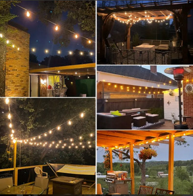 Lighting Legends Super Festoon 12 Pack Vintage Style Warm White LED ...