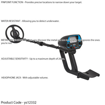 Lightweight Adjustable Length Metal Detector - High Accuracy Pinpoint ...