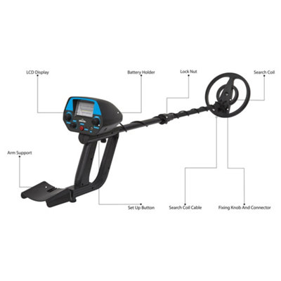 Lightweight Adjustable Length Metal Detector - High Accuracy Pinpoint ...