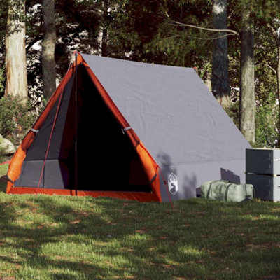 Lightweight and Portable Camping Tent A-Frame 2-Person Grey Waterproof