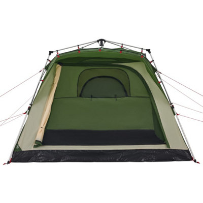 Lightweight and Portable Camping Tent Cabin 4-Person Green Quick Release