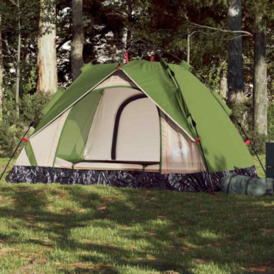 Lightweight and Portable Camping Tent Dome 2-Person Green Quick Release