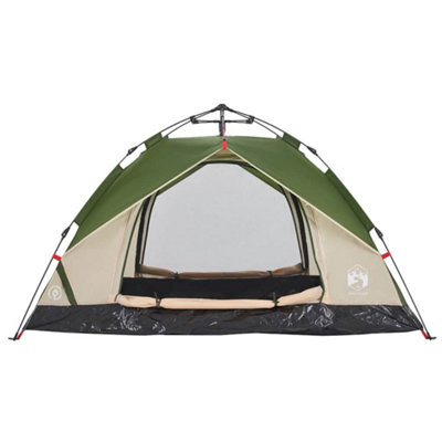 Lightweight and Portable Camping Tent Dome 2-Person Green Quick Release