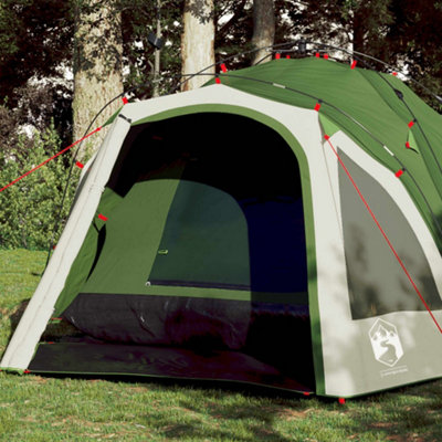 Lightweight and Portable Camping Tent Dome 3-Person Green Quick Release