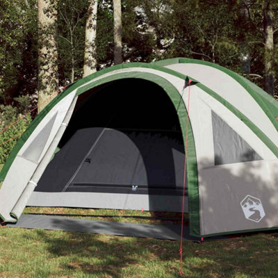 Lightweight and Portable Camping Tent Dome 4-Person Green Waterproof