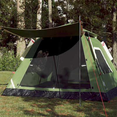 Lightweight and Portable Camping Tent Dome 5-Person Green Quick Release