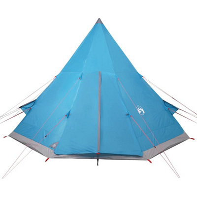 Lightweight and Portable Camping Tent Tipi 4-Person Blue Waterproof